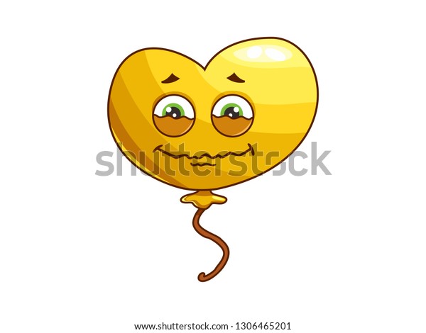 Cartoon Character Balloons Funny Faces Stock Vector (Royalty Free ...