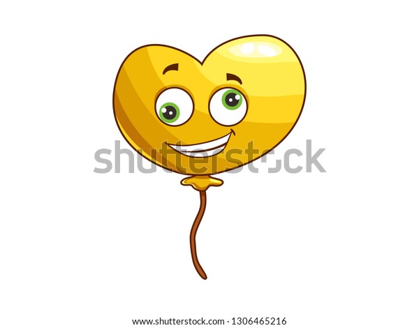 Cartoon Character Balloons Funny Faces Stock Vector (Royalty Free ...
