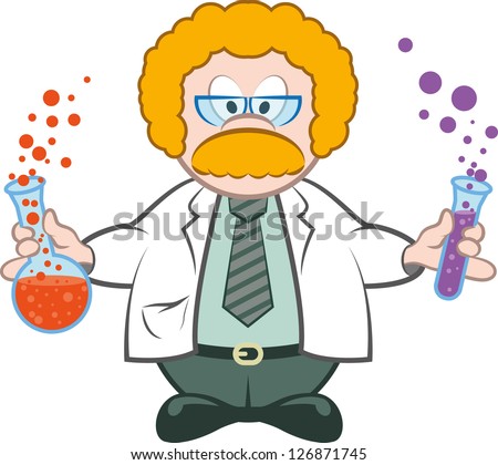 Cartoon Character Biochemist Stock Vector (Royalty Free) 126871745 ...