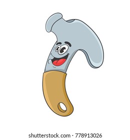 Cartoon Character Design Funny Hammer Vector Stock Vector (Royalty Free ...
