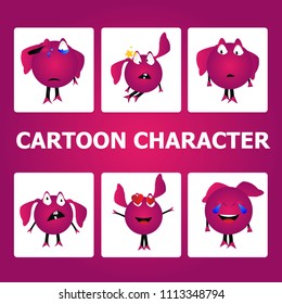 Cartoon Character Emotion Stock Vector (Royalty Free) 1113348794 ...