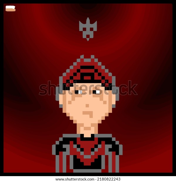 Cartoon Character Pixel Vector Art Using: เวกเตอร์สต็อก (ปลอดค่า ...