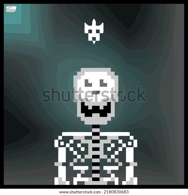 Cartoon Character Pixel Vector Art Using: เวกเตอร์สต็อก (ปลอดค่า ...