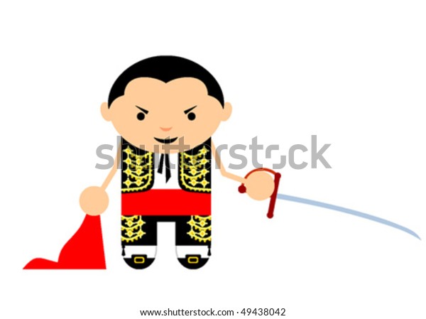 Cartoon Character Toreador Stock Vector (Royalty Free) 49438042 ...