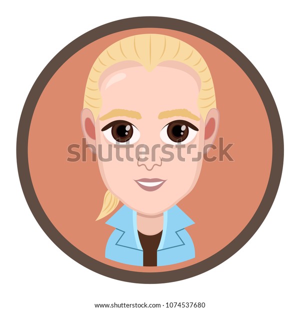 Cartoon Character Vector Drawing Portrait Guy 스톡 벡터(로열티 프리) 1074537680 ...
