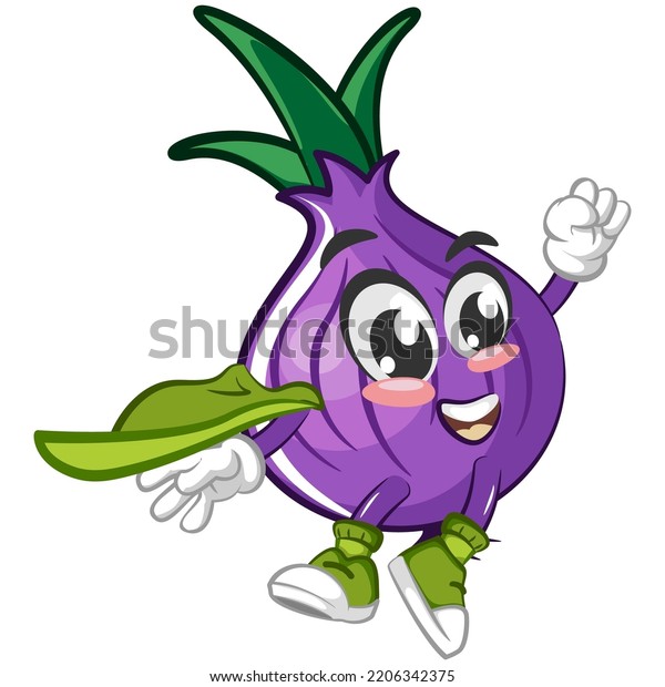 Cartoon Character Vector Illustration Superhero Onion Stock Vector ...