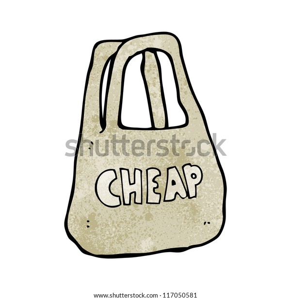 Cartoon Cheap Bag Stock Vector (Royalty Free) 117050581 | Shutterstock