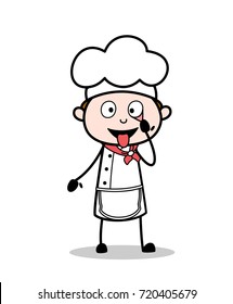 Vektor Stok Cartoon Chef Upset Crying Vector Illustration (Tanpa ...