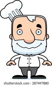 Cartoon Chef Man Smiling Stock Vector (Royalty Free) 287497880 ...