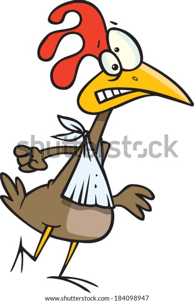 Cartoon Chicken Broken Wing: Stock-Vektorgrafik (Lizenzfrei) 184098947 ...