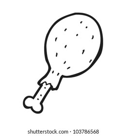 Cartoon Chicken Leg Stock Vector (Royalty Free) 103786568 | Shutterstock
