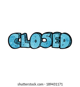 Cartoon Closed Symbol Stock Vector (Royalty Free) 210204370 | Shutterstock