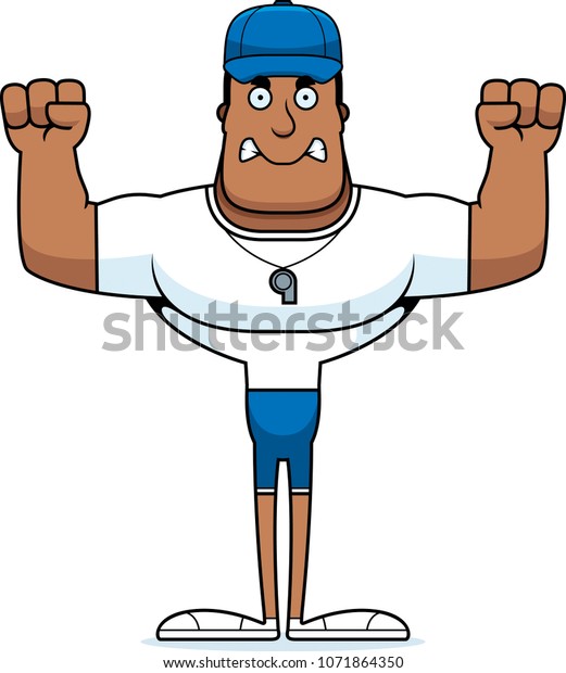 Cartoon Coach Looking Angry Stock Vector (Royalty Free) 1071864350 ...