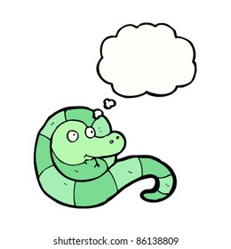 Cartoon Coiled Snake Stock Vector (Royalty Free) 86138809 | Shutterstock