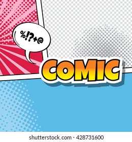Cartoon Comic Book Template Theme Vector 库存矢量图（免版税）428731600 | Shutterstock