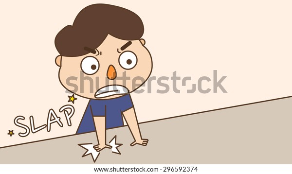 Cartoon Comic Illustration Angry Mad Hysterical 库存矢量图（免版税）296592374 ...