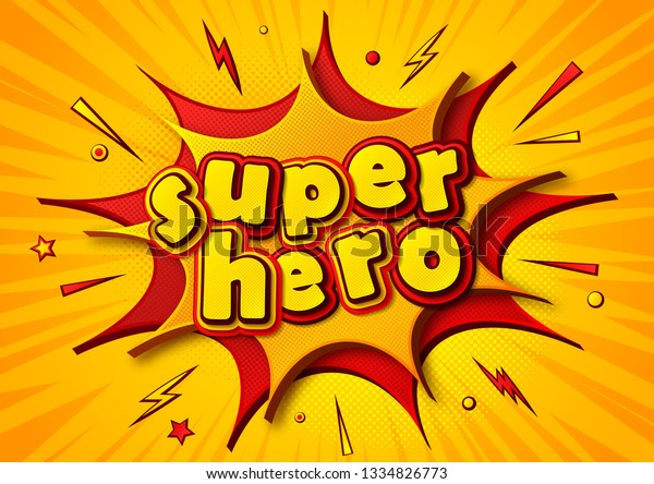 Cartoon Comics Book Superhero Poster Comics: vector de stock (libre de ...