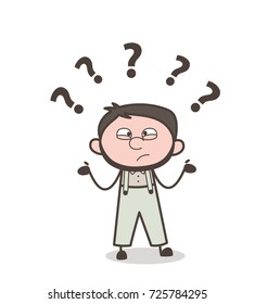 Confused Cute Army Man Cartoon Soldier Stock Vector (Royalty Free ...