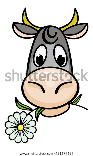 Cartoon Cow Vector Clip Art: vector de stock (libre de regalías ...