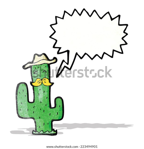 Cartoon Cowboy Cactus Stock Vector (Royalty Free) 223494901 | Shutterstock