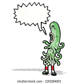 Cartoon Crazy Alien Stock Vector (Royalty Free) 220284001 | Shutterstock