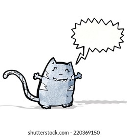 Cartoon Crazy Cat Stock Vector (Royalty Free) 220369150 | Shutterstock