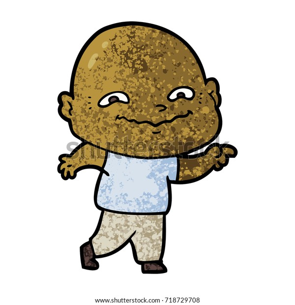 Cartoon Creepy Guy Stock Vector (Royalty Free) 718729708 | Shutterstock