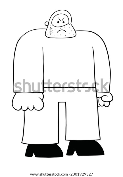Cartoon Criminal Angry Bad Guy Vector Stock Vector (Royalty Free ...