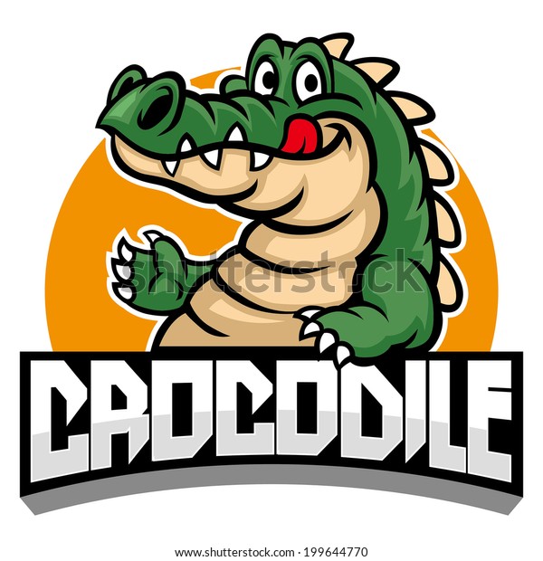 Cartoon Crocodile Mascot 库存矢量图（免版税）199644770