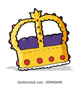 Cartoon Crown Stock Vector (Royalty Free) 209985655