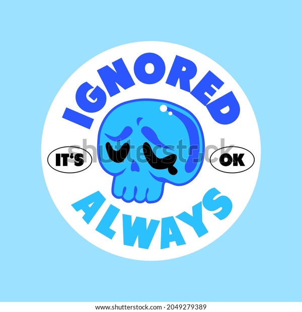 Cartoon Crying Skull Character Vector Stock Vector (Royalty Free ...