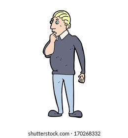 Sad Cartoon Man Standing Corner: เวกเตอร์สต็อก (ปลอดค่าลิขสิทธิ์ ...