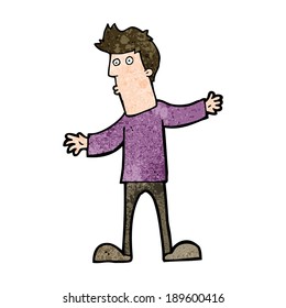 Cartoon Curious Man Stock Vector (Royalty Free) 189600416 | Shutterstock
