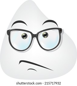 Cartoon Cute Disappointed Face Stock Vector (Royalty Free) 215717932 ...