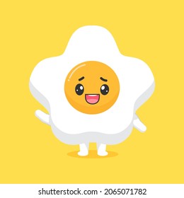 Cartoon Cute Egg Character Vector Stock Vector (Royalty Free ...