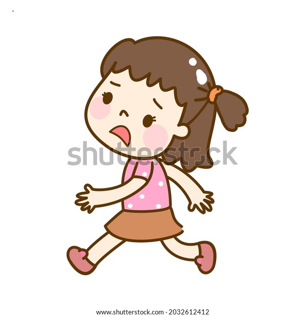 Cartoon Cute Kid Runing Vector Stock Vector (Royalty Free) 2032612412 ...