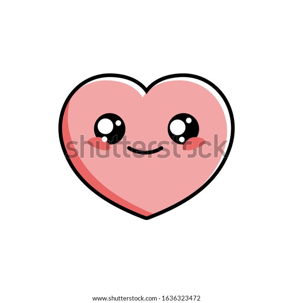 Cartoon Cute Love Character Design Heart Stock Vector (Royalty Free ...