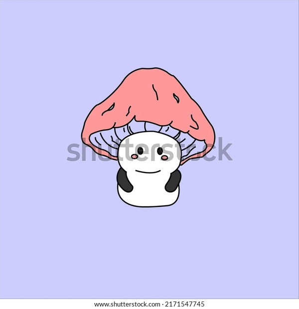 Cartoon Cute Mushroom Vector Animation: เวกเตอร์สต็อก (ปลอดค่าลิขสิทธิ์ ...