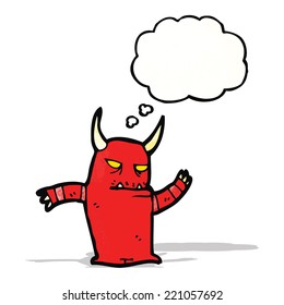Cartoon Dancing Demon Stock Vector (Royalty Free) 221057692 | Shutterstock