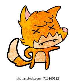 Cartoon Dead Fox Stock Vector (Royalty Free) 716160112 | Shutterstock