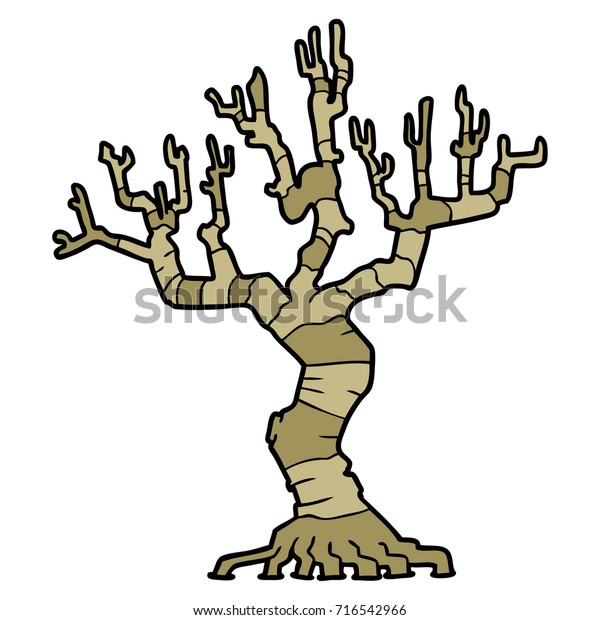 Cartoon Dead Tree Stock Vector (Royalty Free) 716542966 | Shutterstock