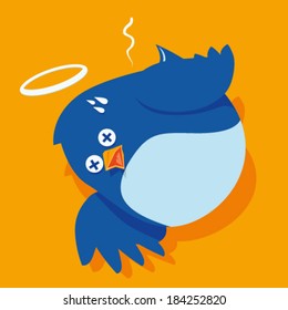 Cartoon Death Bird Stock Vector (Royalty Free) 184252820 | Shutterstock
