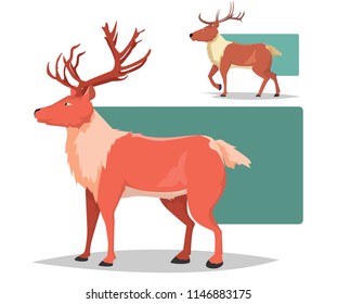 Cartoon Deer Walking Stock Vector (Royalty Free) 1146883175 | Shutterstock