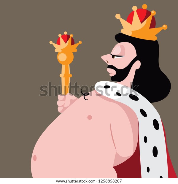 Cartoon Depiction Emperors New Clothes Eps10 库存矢量图（免版税）1258858207 ...