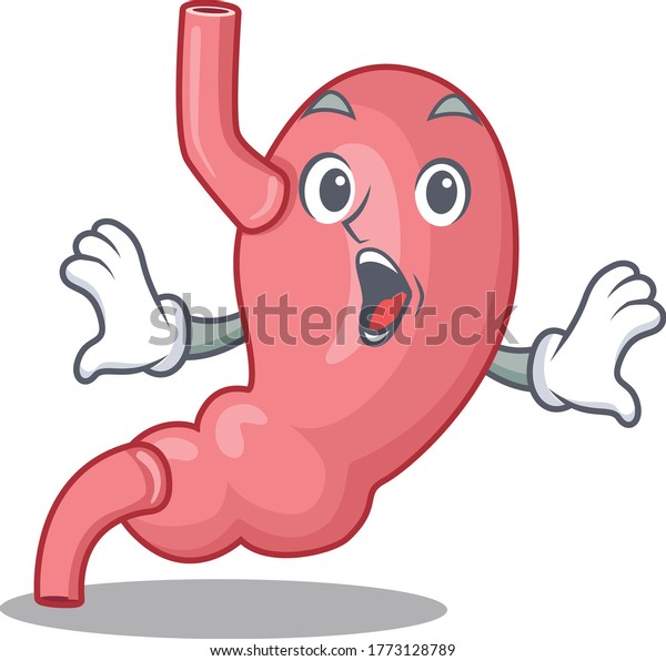Cartoon Design Style Human Stomatch Has Stock Vector (Royalty Free ...