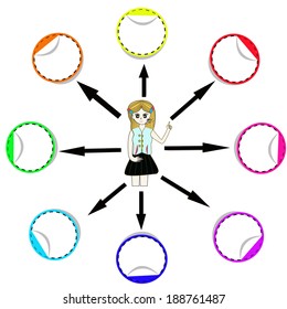 Cartoon Diagram Chart 스톡 벡터(로열티 프리) 188761487 | Shutterstock