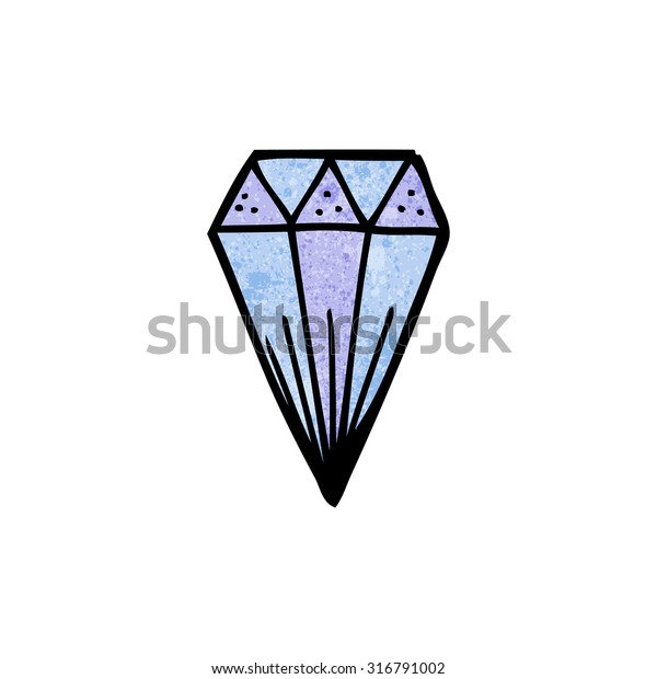 Cartoon Diamond Symbol Stock Vector (Royalty Free) 316791002