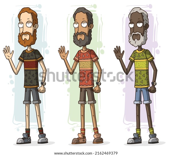 Dessin d'un autre personnage de vieux : image vectorielle de stock ...