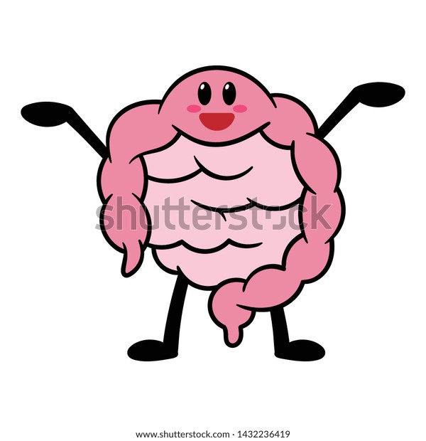 Cartoon Digestive System Character Illustration Stock Vector (Royalty ...