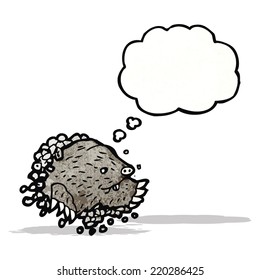Cartoon Digging Mole Stock Vector (Royalty Free) 220286425 | Shutterstock